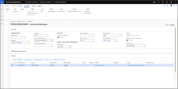 Microsoft Dynamics 365 Finance and Operations - Vendor Collaboration ...